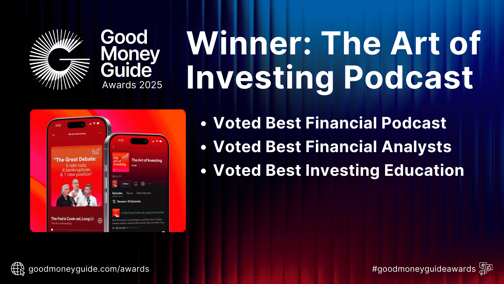 The Art of Investing Podcast Wins Best Podcast In The Good Money Guide ...